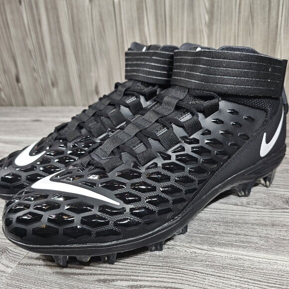 Nike | Shoes | Nike Force Savage Pro 2 Shark Football Cleats Black ...